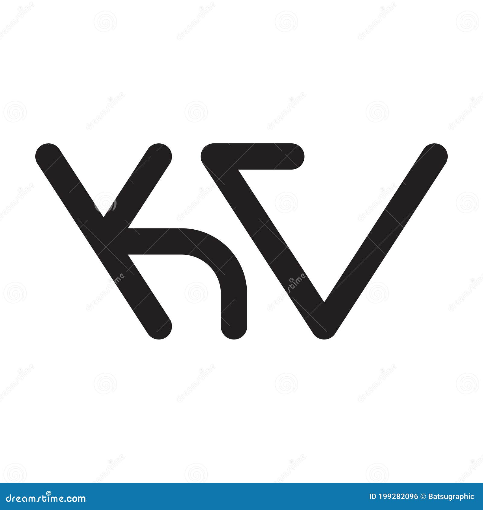 Kv Initial Letter Vector Logo Icon Stock Vector - Illustration of ...