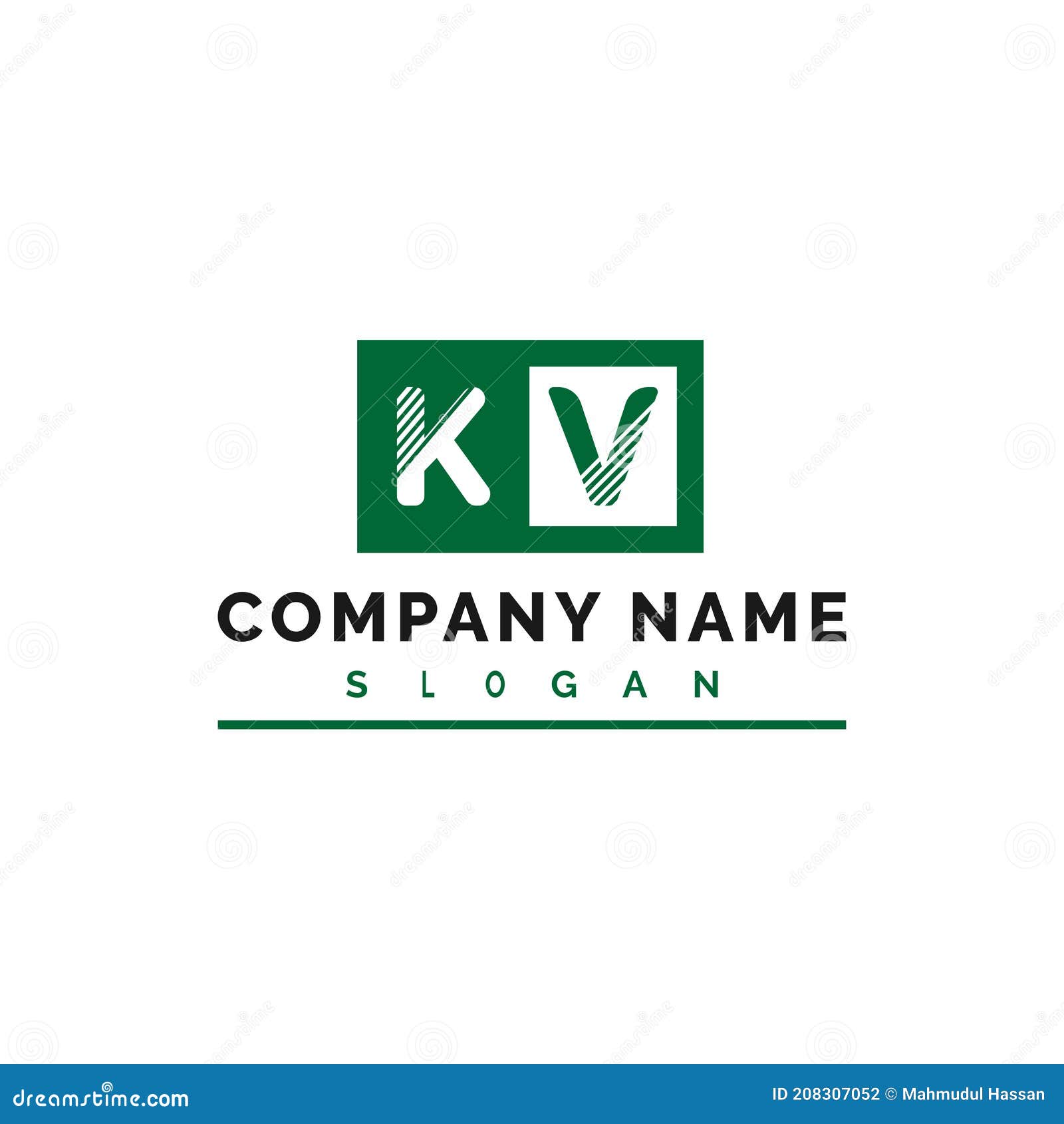KV Letter Logo Design. KV Letter Logo Vector Illustration - Vector ...