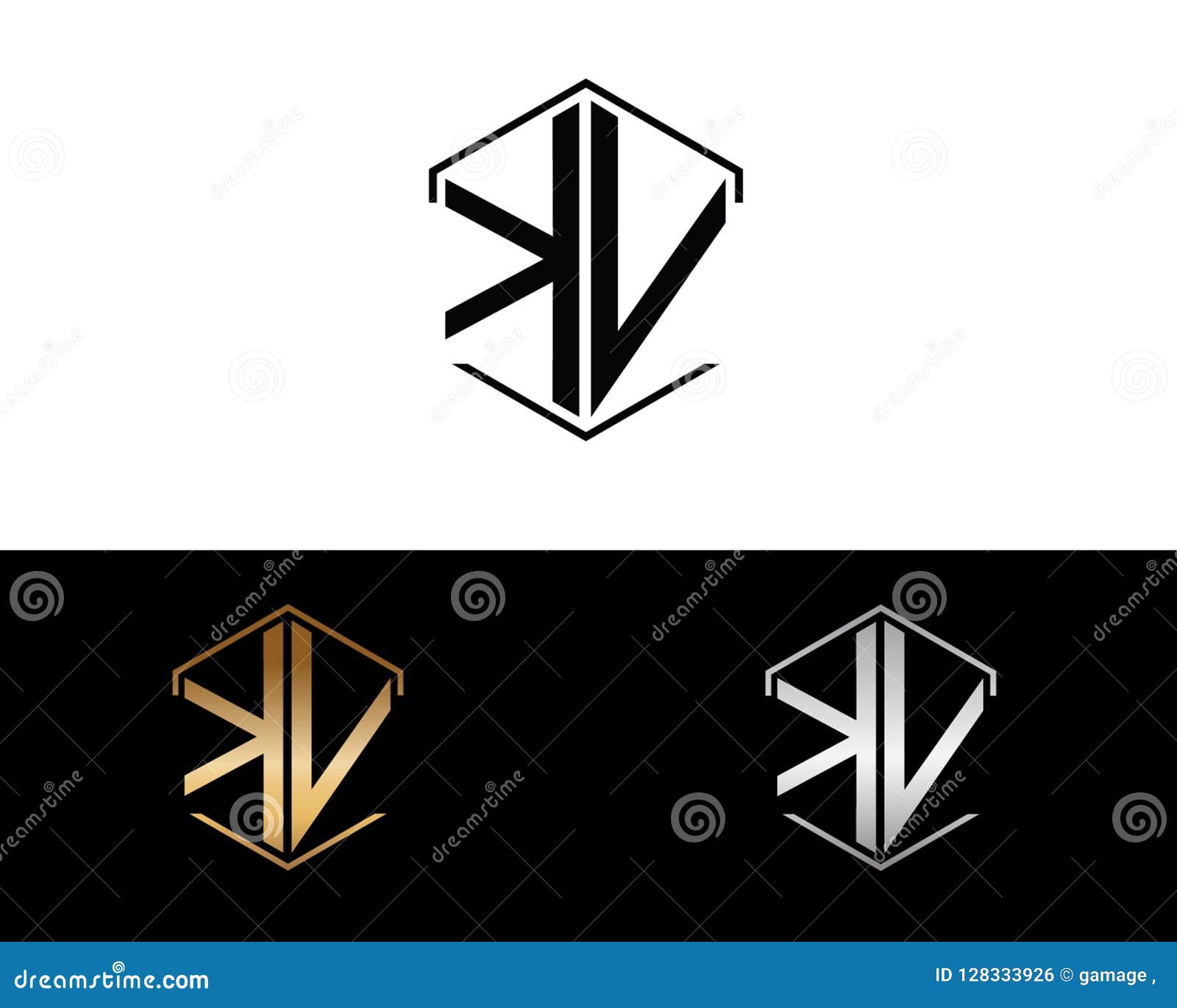 KV Letters Linked with Hexagon Shape Logo Stock Vector - Illustration ... KV Letters Linked with Hexagon Shape Logo Stock Vector - Illustration ...