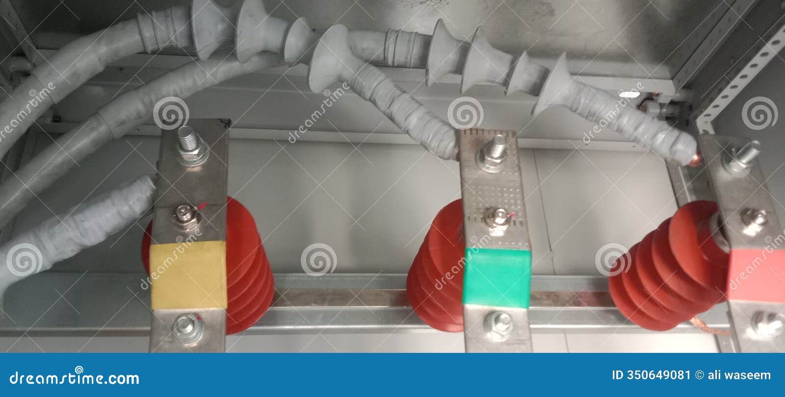 11 Kv Line Connected To Transformer High Voltage Current Stock Image ...