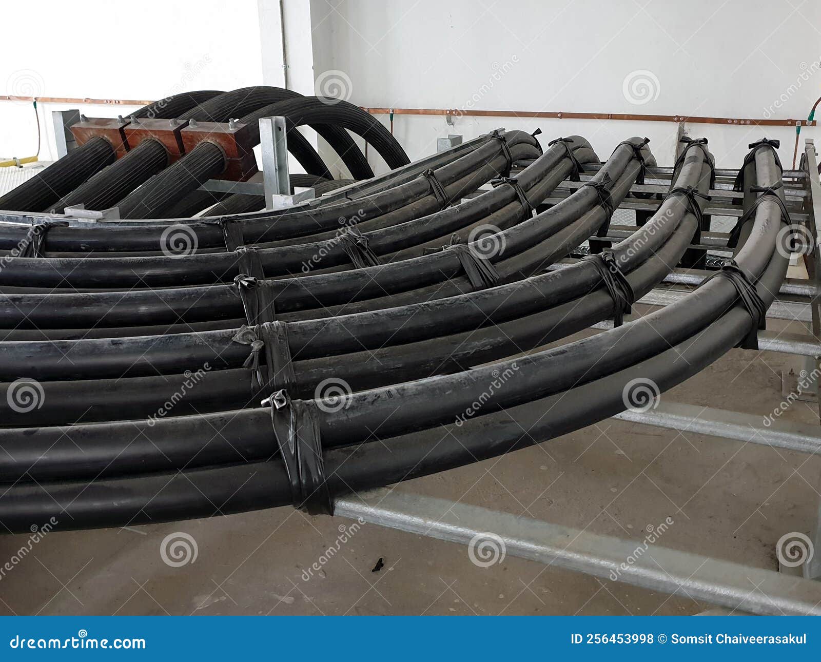 115kV and 22kV Power Cable (XLPE) Installation Stock Photo - Image of ...