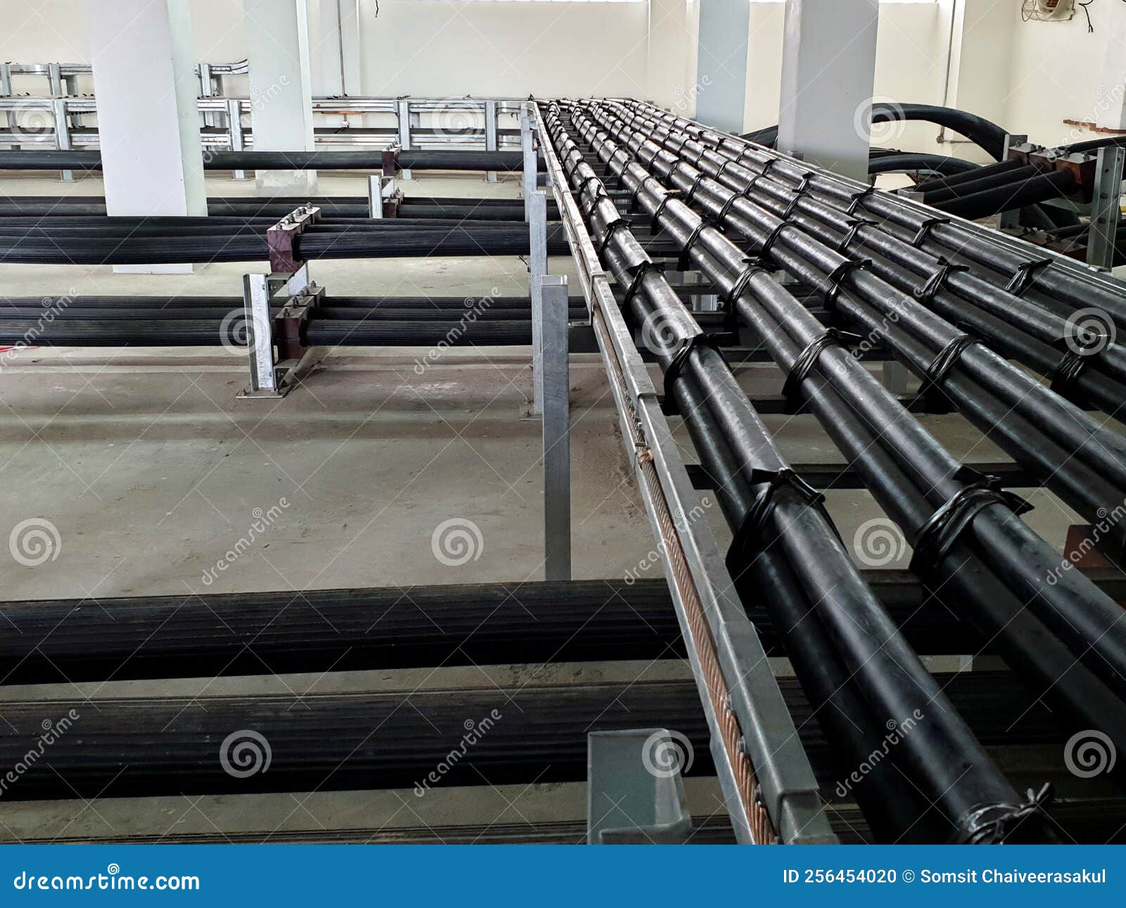 115kV and 22kV Power Cable (XLPE) Installation Stock Photo - Image of ...
