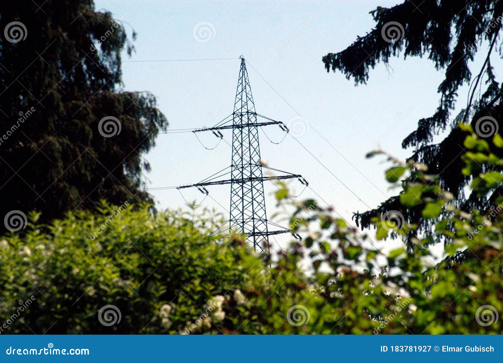 380 Kv Power Line and Power Pole Stock Image - Image of voltage ...