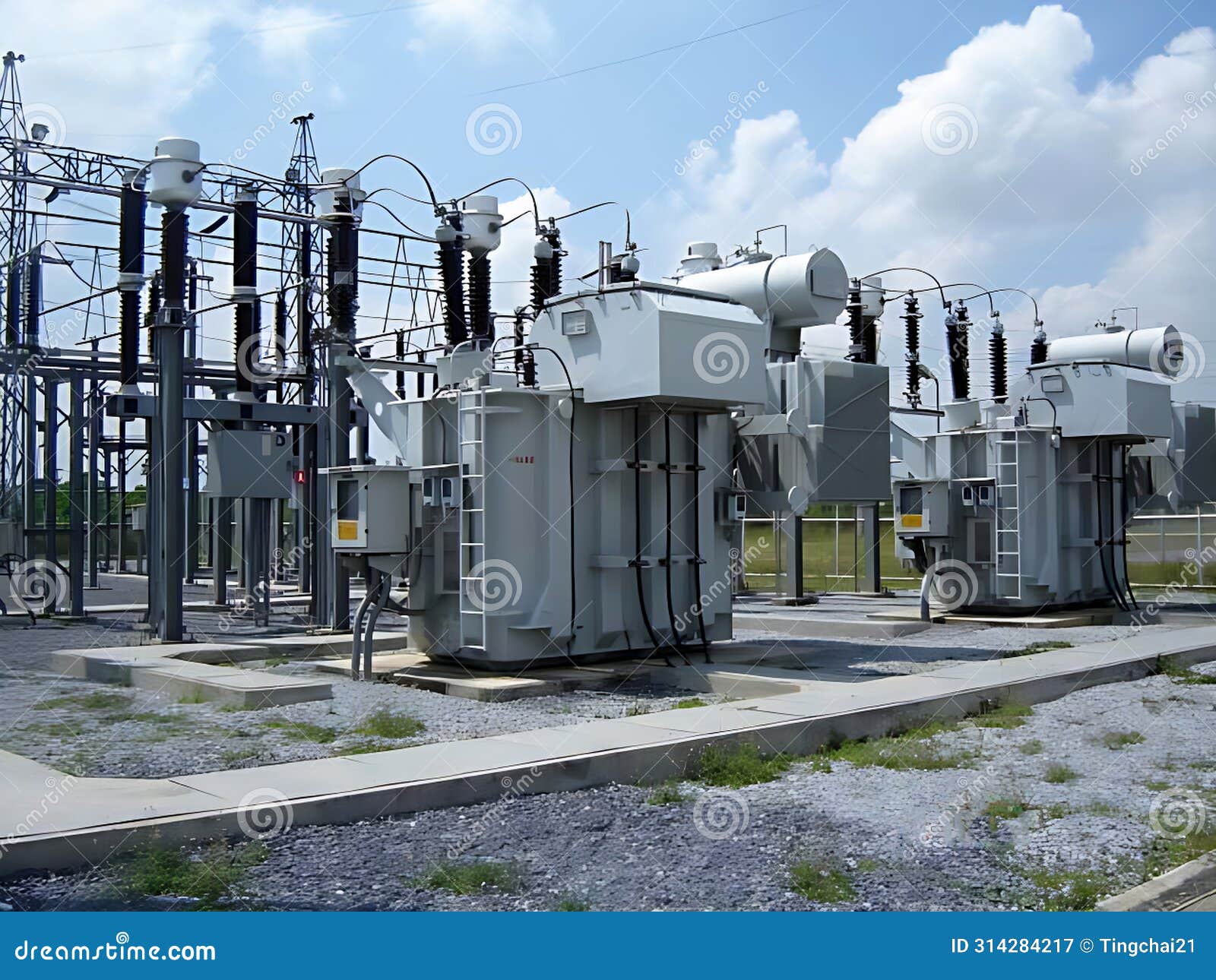 115kV 22kV Power Transformer in the Switchyard Area Stock Image - Image ...