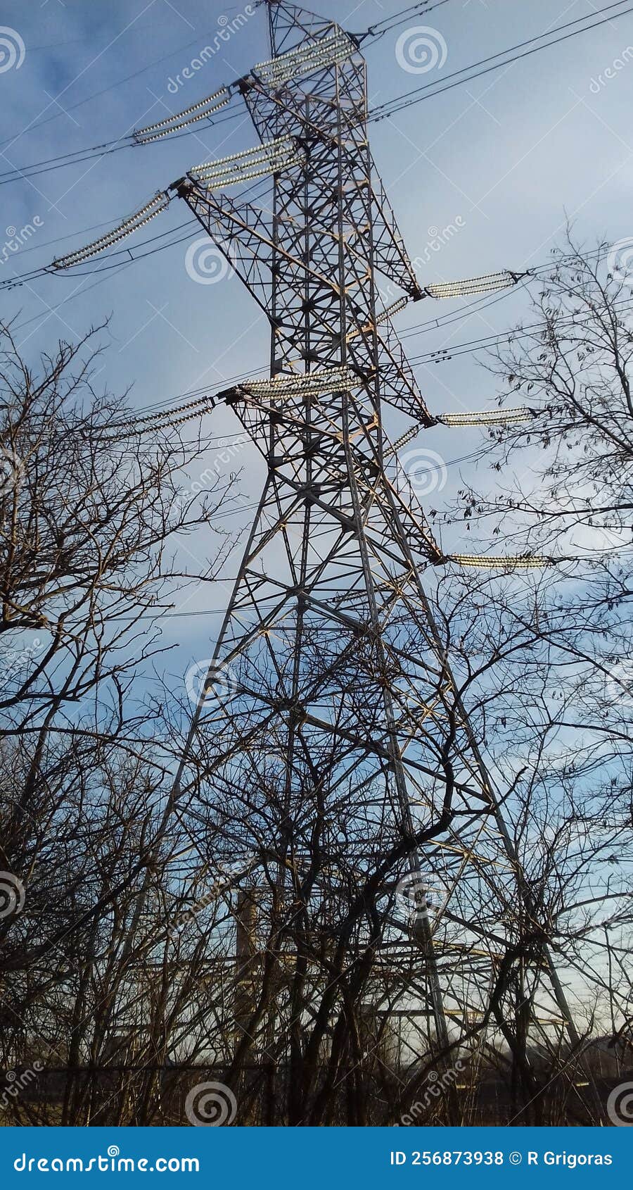 400kV End Tower To Substation. Royalty-Free Stock Image | CartoonDealer ...