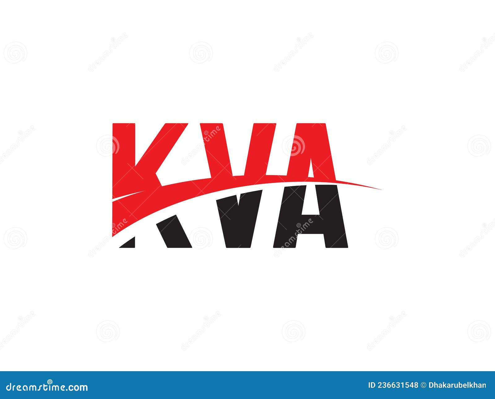 KVA Letter Initial Logo Design Stock Vector - Illustration of motif ...