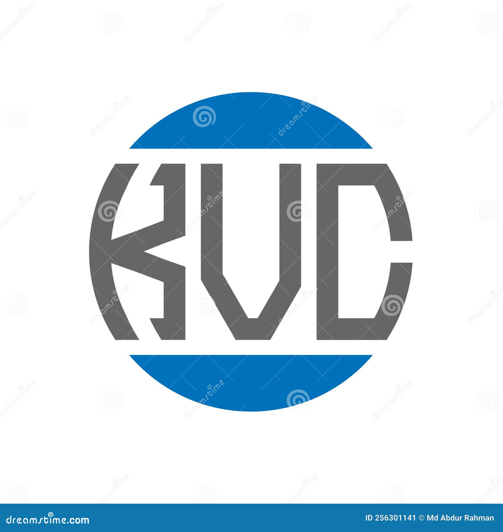 KVC Letter Logo Design on White Background. KVC Creative Initials ...