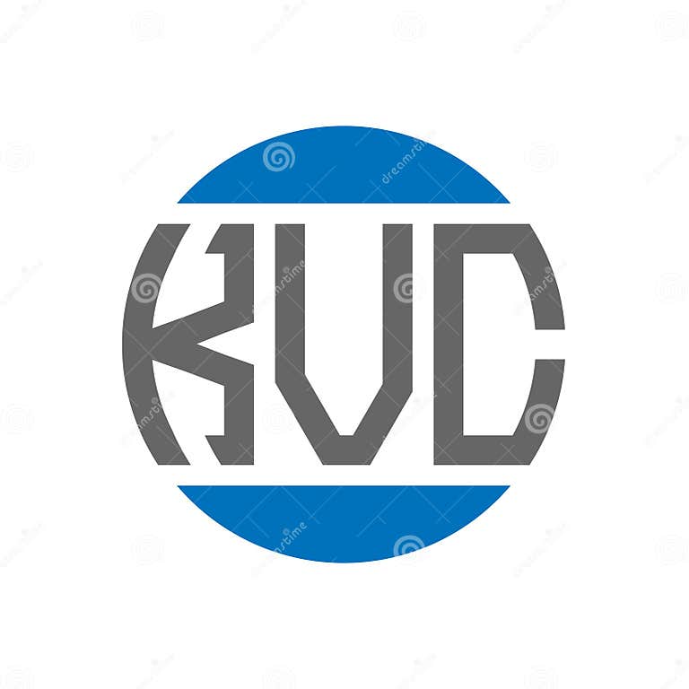KVC Letter Logo Design on White Background. KVC Creative Initials Circle Logo Concept Stock ...