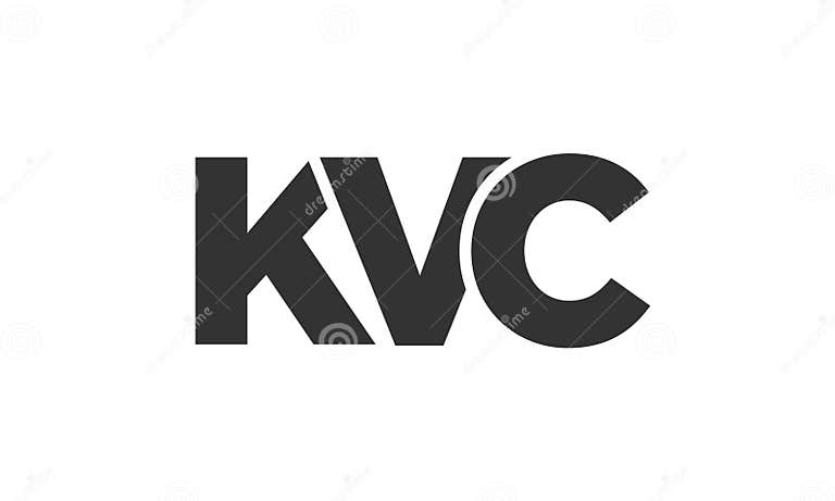 KVC Logo Design Template with Strong and Modern Bold Text. Initial ...