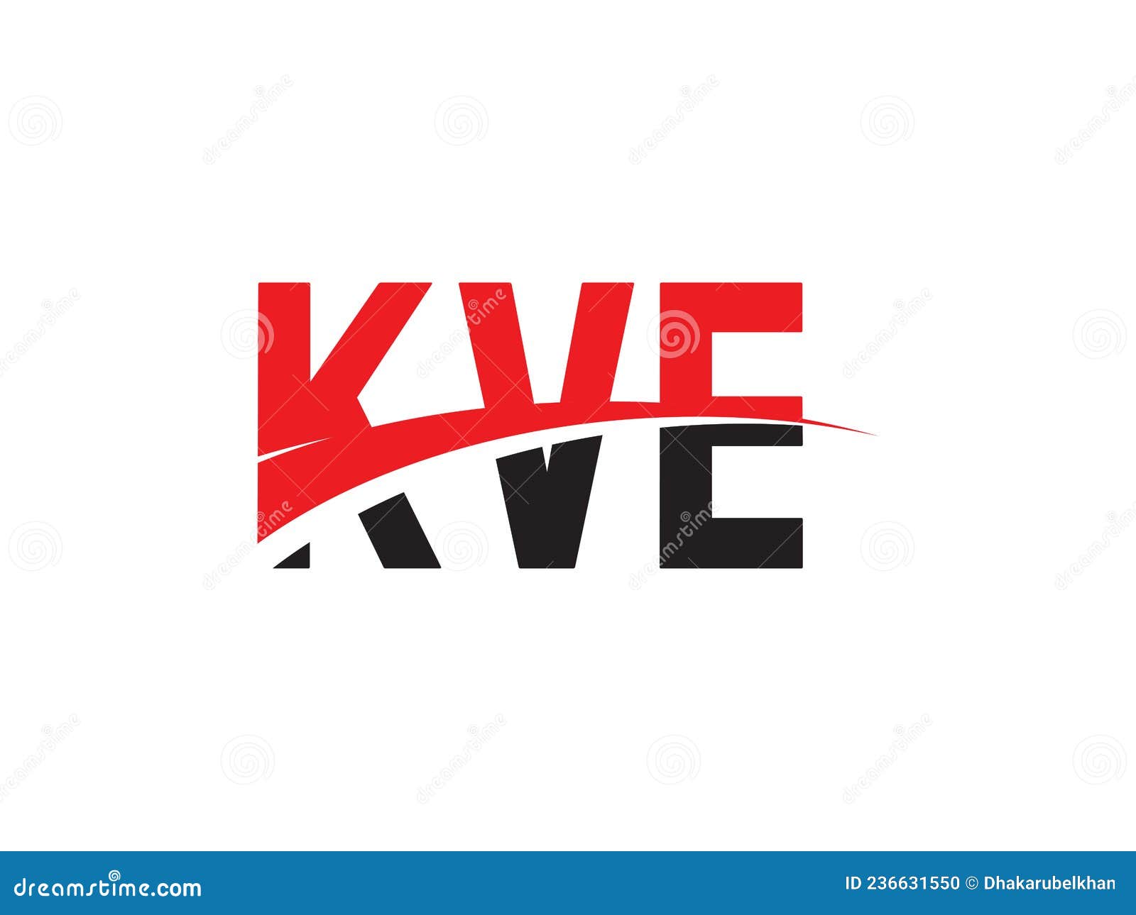 KVE Letter Initial Logo Design Stock Vector - Illustration of font ...