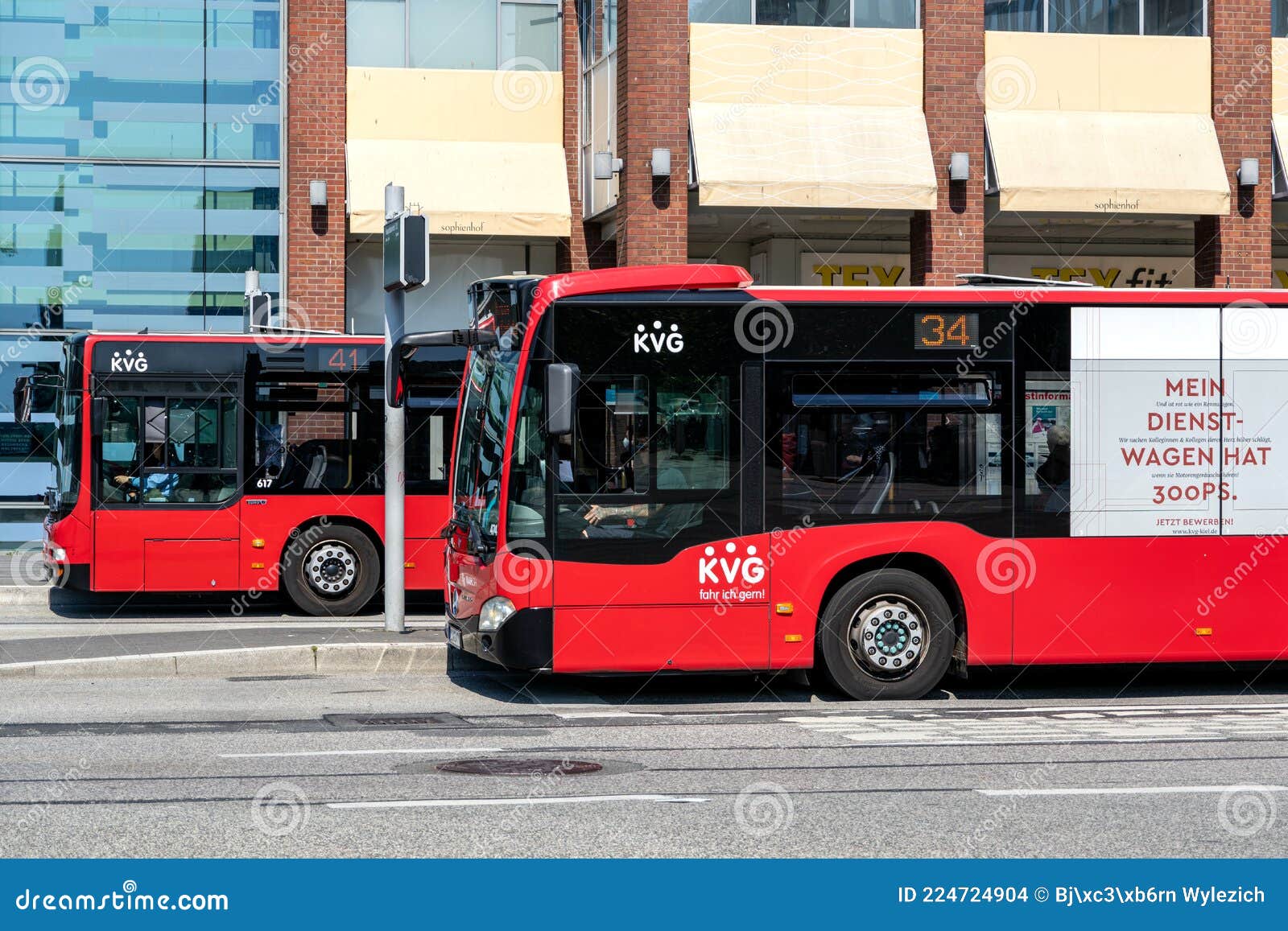 KVG busses editorial stock image. Image of kiel, line - 224724904