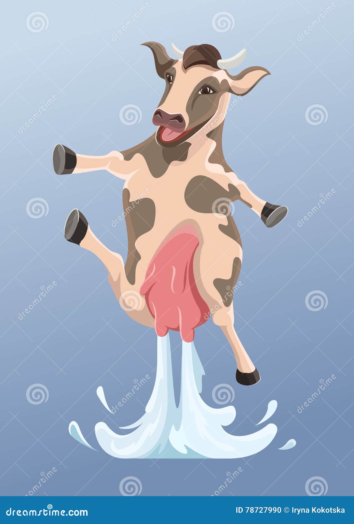 Kvick tecknad filmko-raket stock illustrationer. Illustration av ...