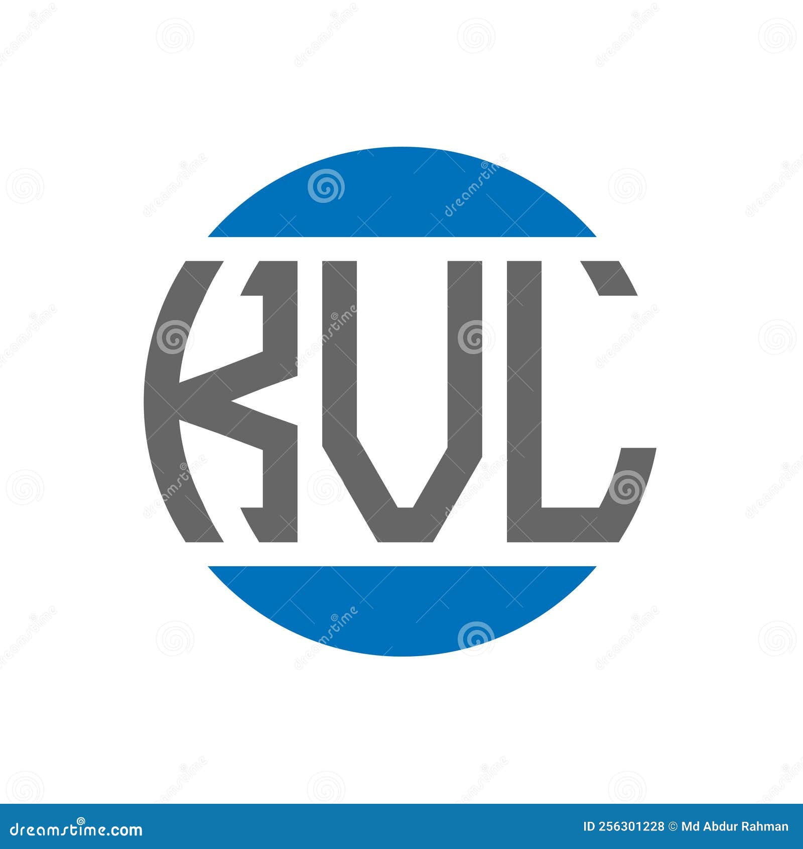 KVL Letter Logo Design on White Background. KVL Creative Initials ...