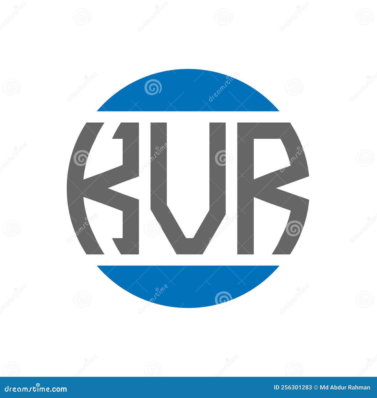 KVR Letter Logo Design on White Background. KVR Creative Initials ...