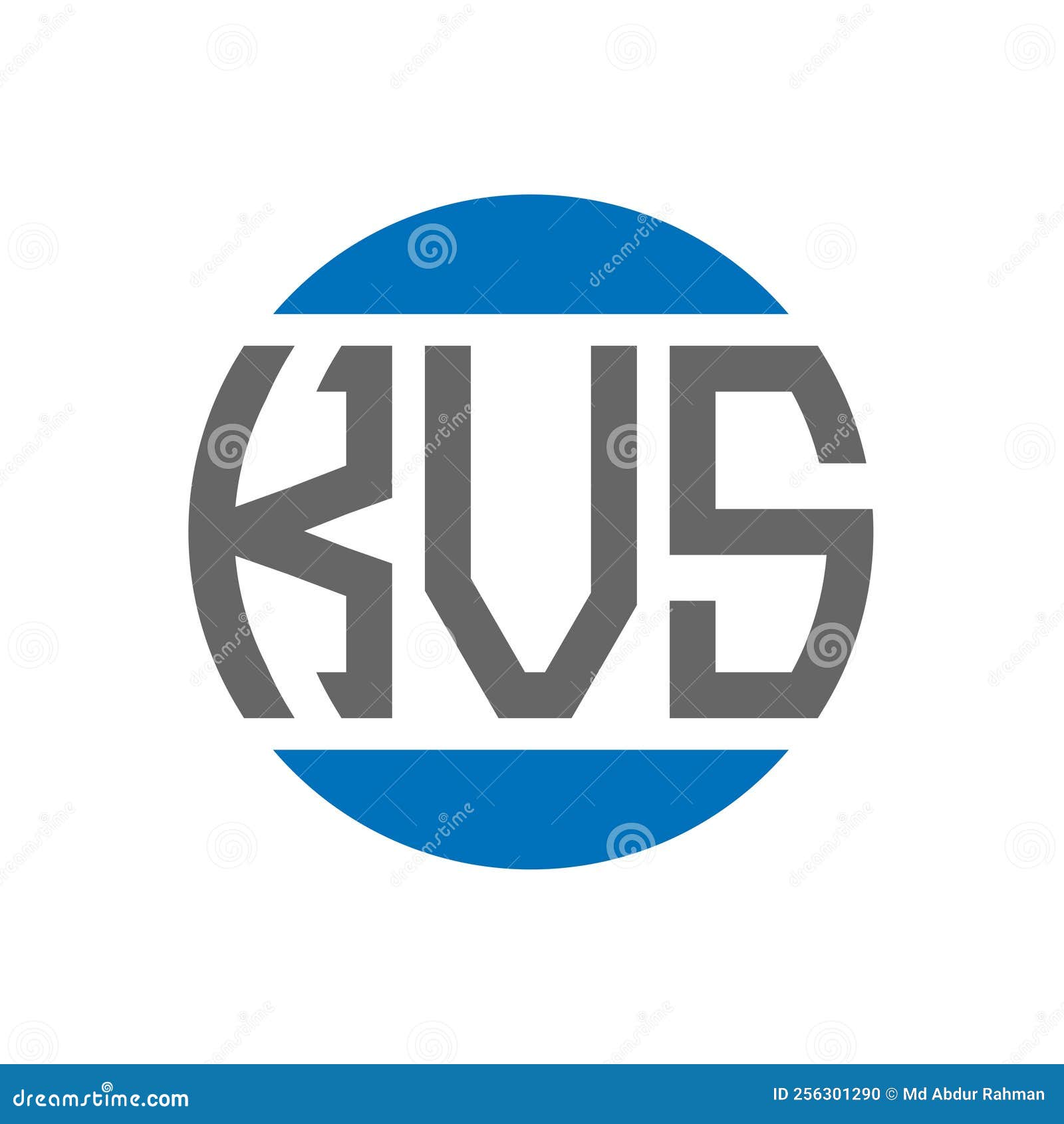KVS Letter Logo Design on White Background. KVS Creative Initials ...