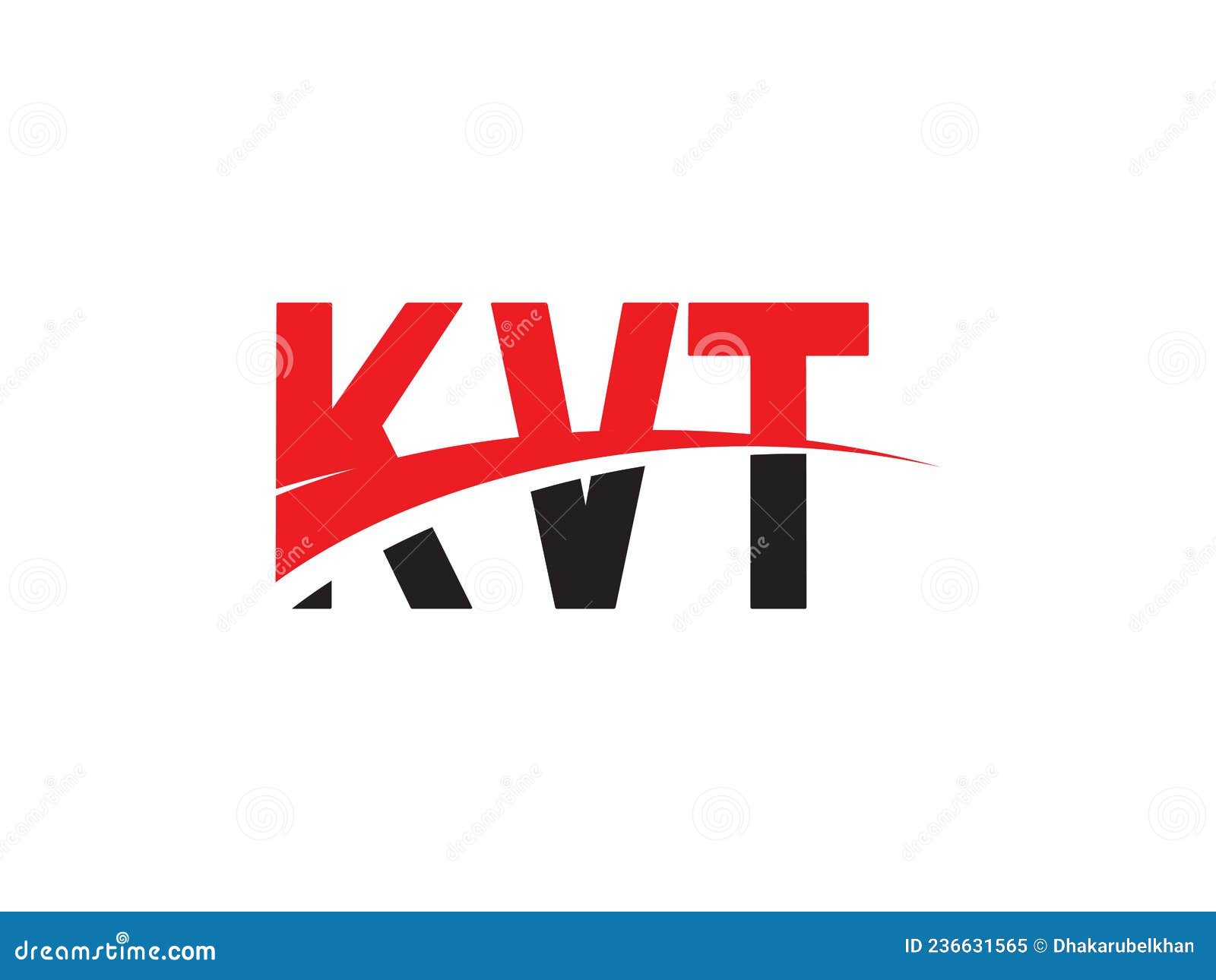 KVT Letter Initial Logo Design Stock Vector - Illustration of creative ...