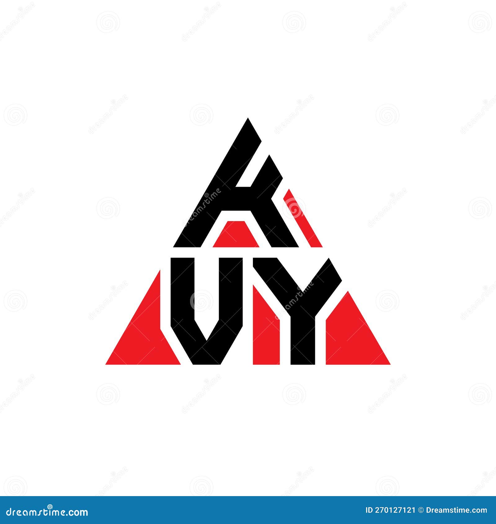 KVY Triangle Letter Logo Design with Triangle Shape. KVY Triangle Logo ...