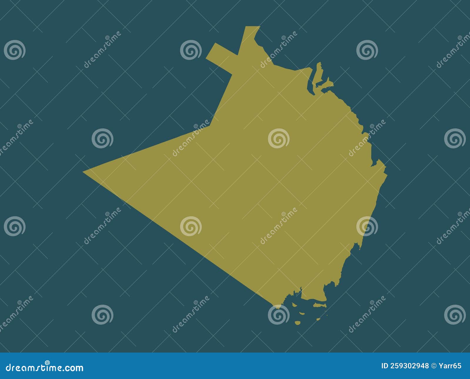 Kwale, Kenya. Solid. No Legend Stock Illustration - Illustration of ...