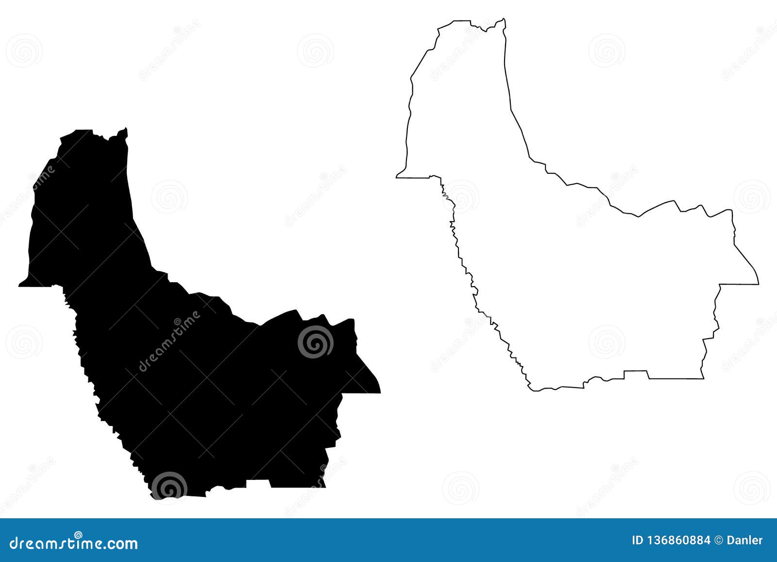 Kwango Province map vector stock vector. Illustration of cartography ...