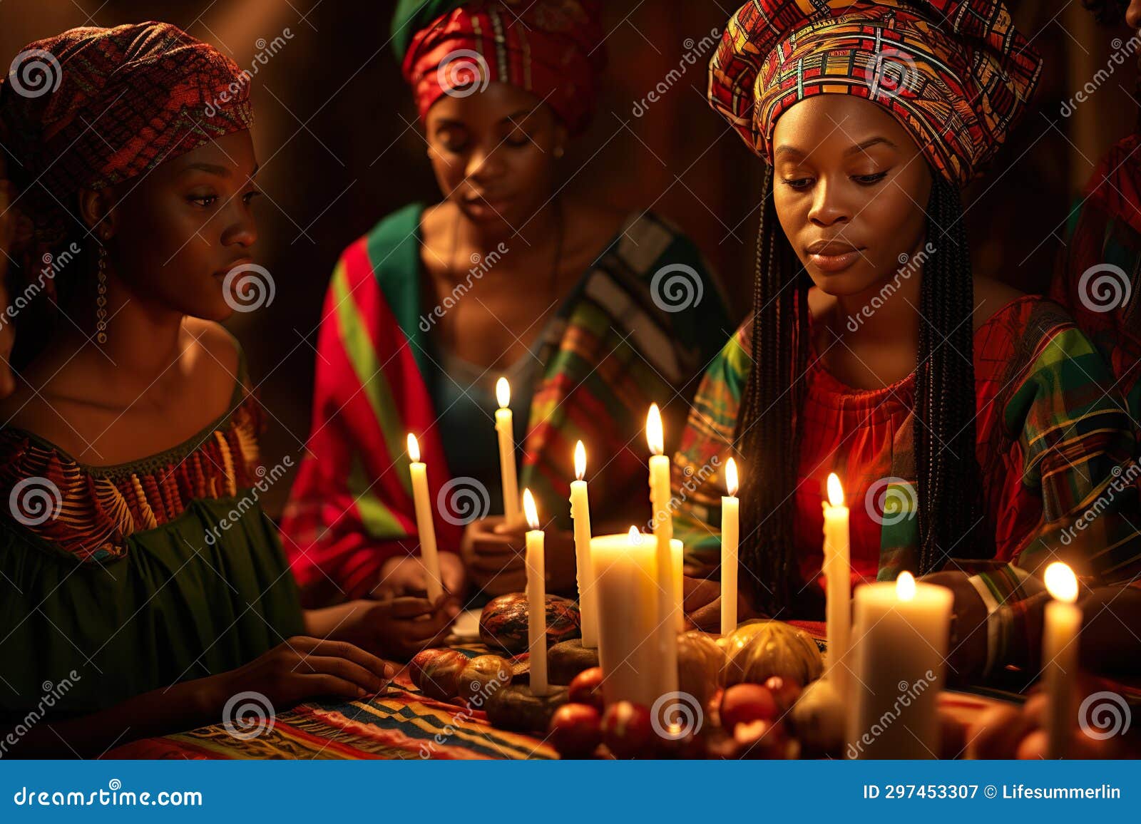 Kwanzaa Kinara: Celebrating African Heritage. Stock Image - Image of ...