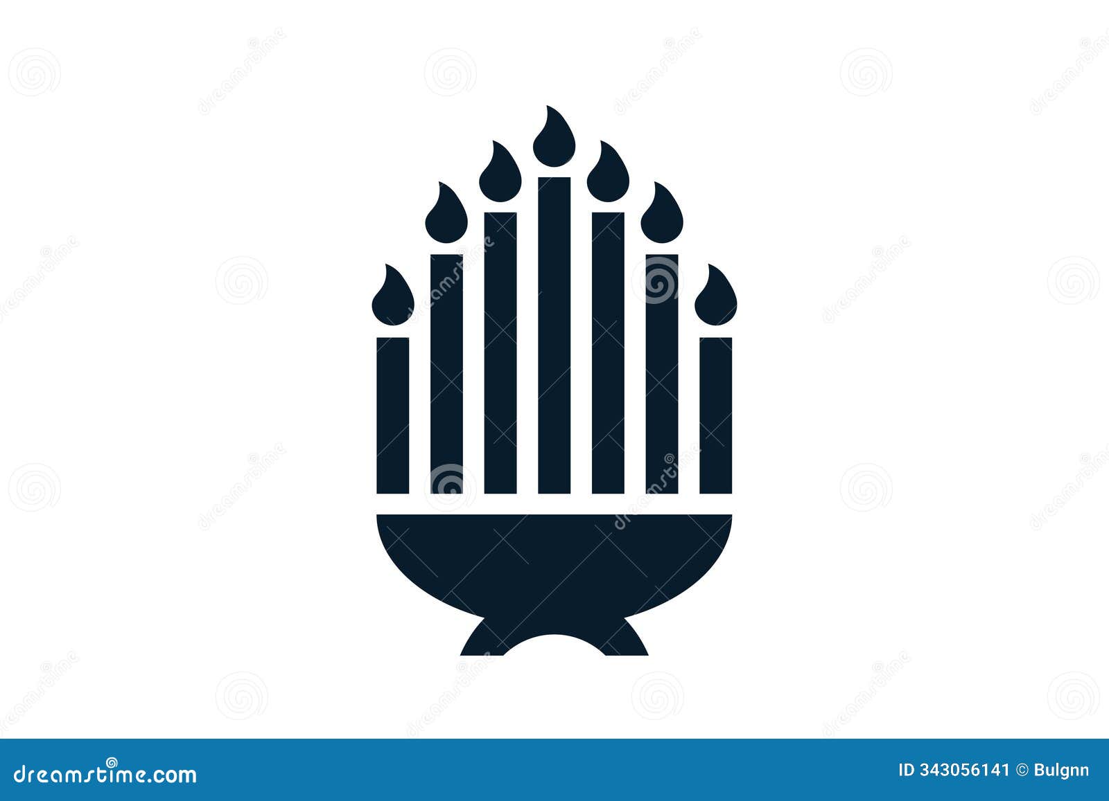 Kwanzaa Kinara Simple Icon. Flat Style Element. Vector Illustration ...
