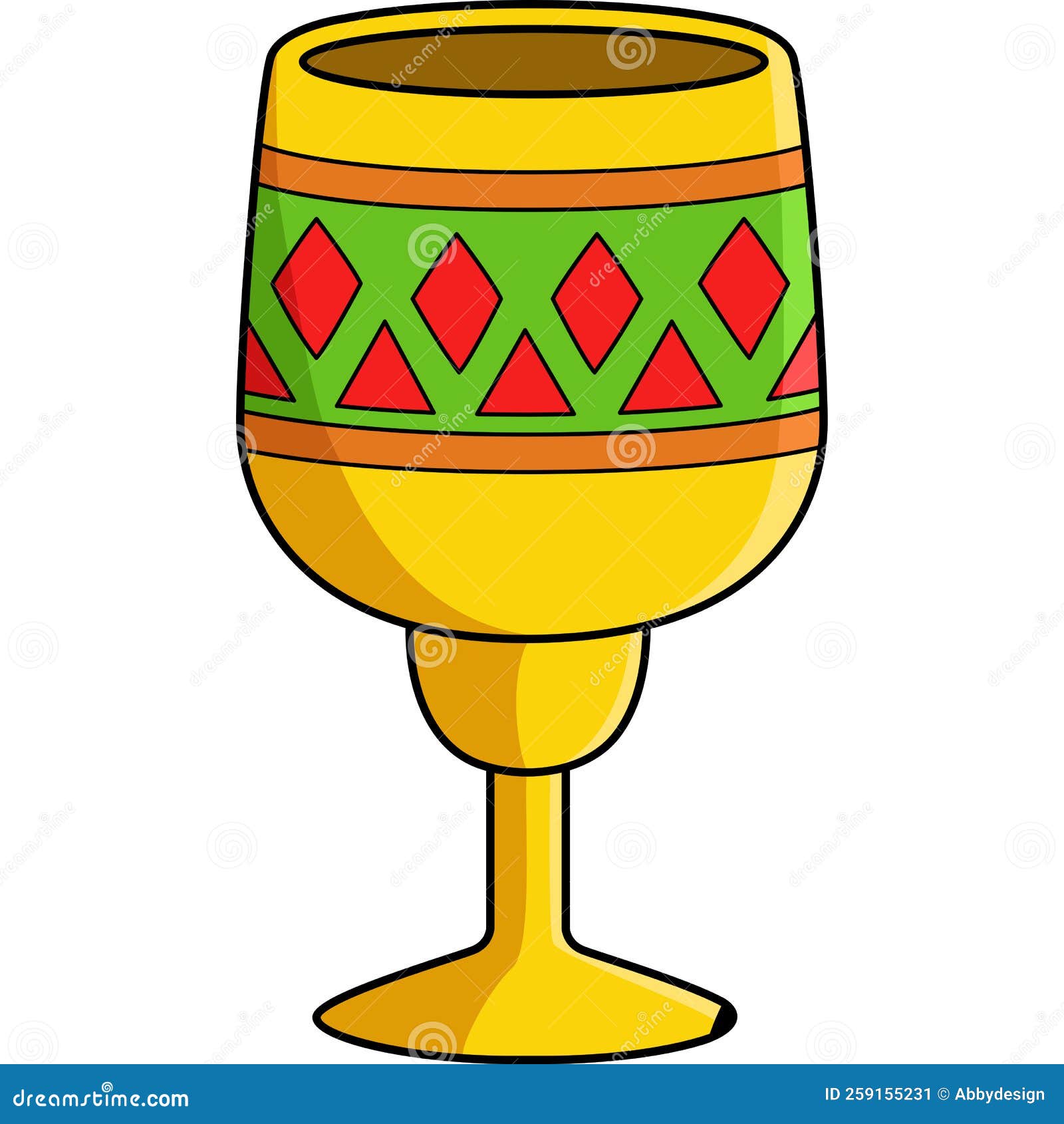 Kwanzaa Unity Cup Cartoon Colored Clipart Stock Vector - Illustration ...