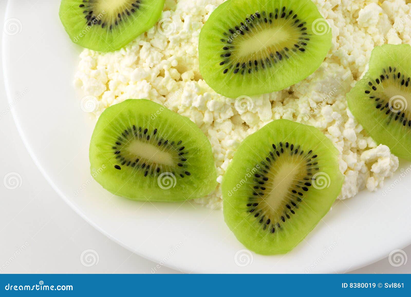 Kwark met vruchten stock afbeelding. Image of niemand - 8380019