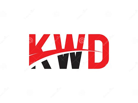 KWD Letter Initial Logo Design Stock Vector - Illustration of isolated ...