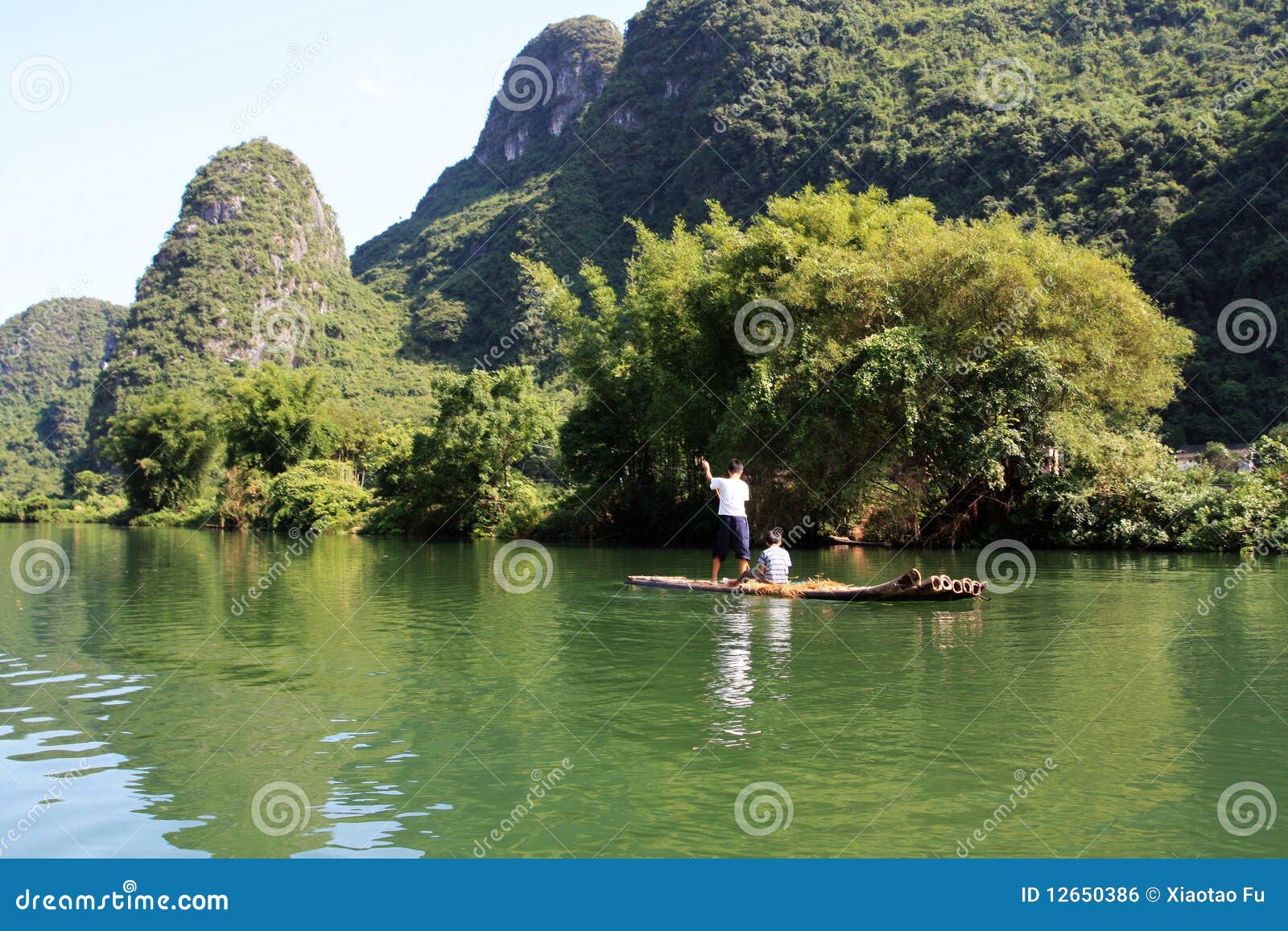 Kweilin stock photo. Image of inlet, mountain, landscape - 12650386