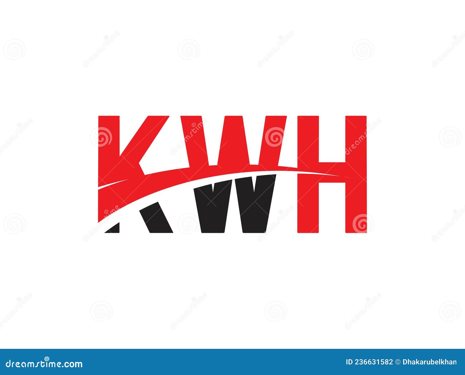 KWH Letter Initial Logo Design Stock Vector - Illustration of logo ...