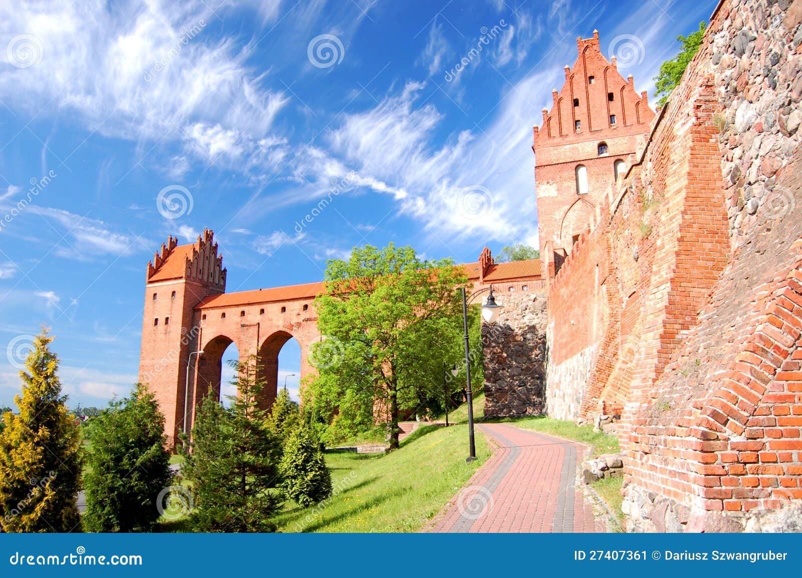 Kwidzyn cathedral, Poland stock image. Image of greenery - 27407361