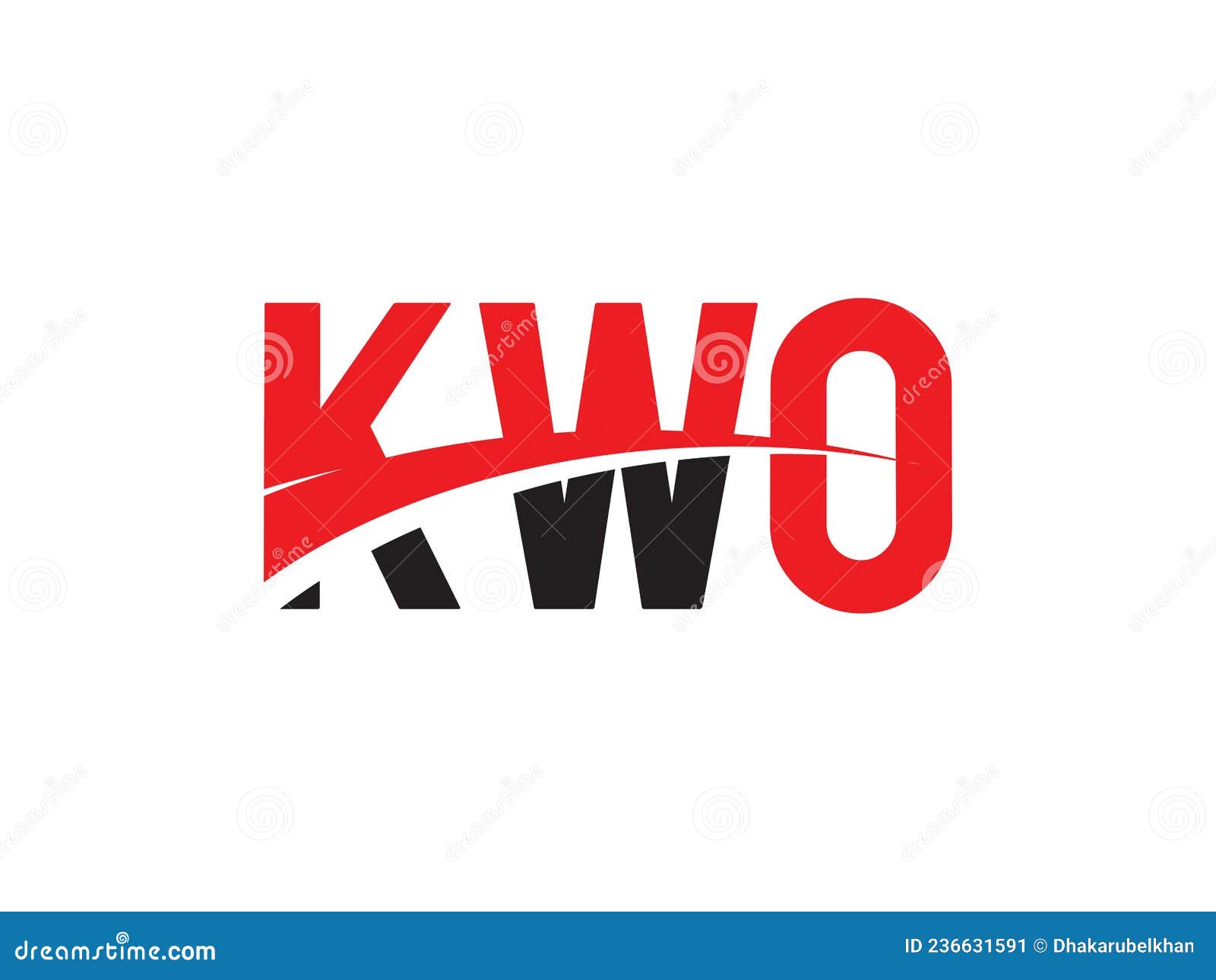 KWO Letter Initial Logo Design Stock Vector - Illustration of isolated ...