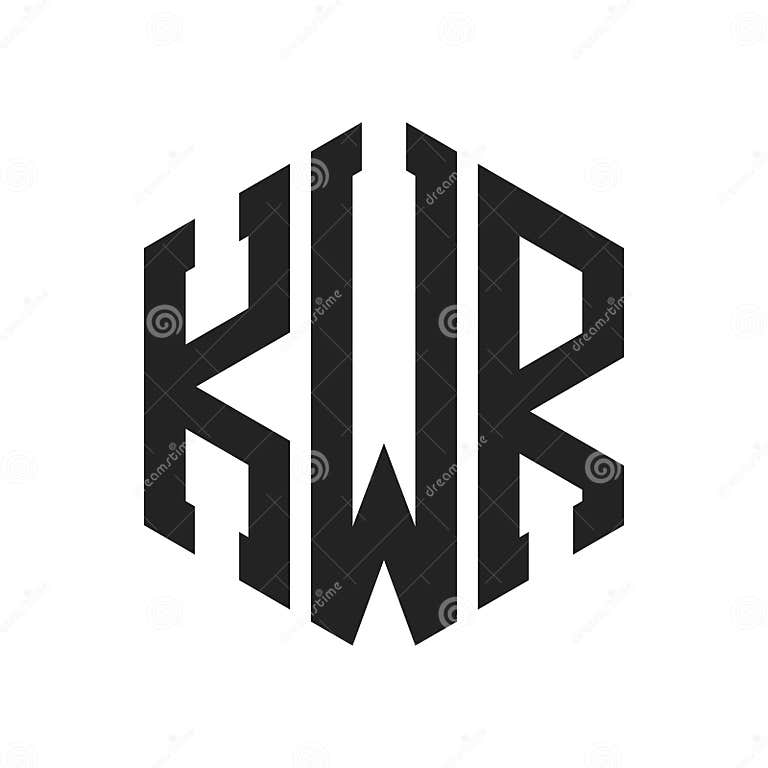 KWR Logo Design. Initial Letter KWR Monogram Logo Using Hexagon Shape ...