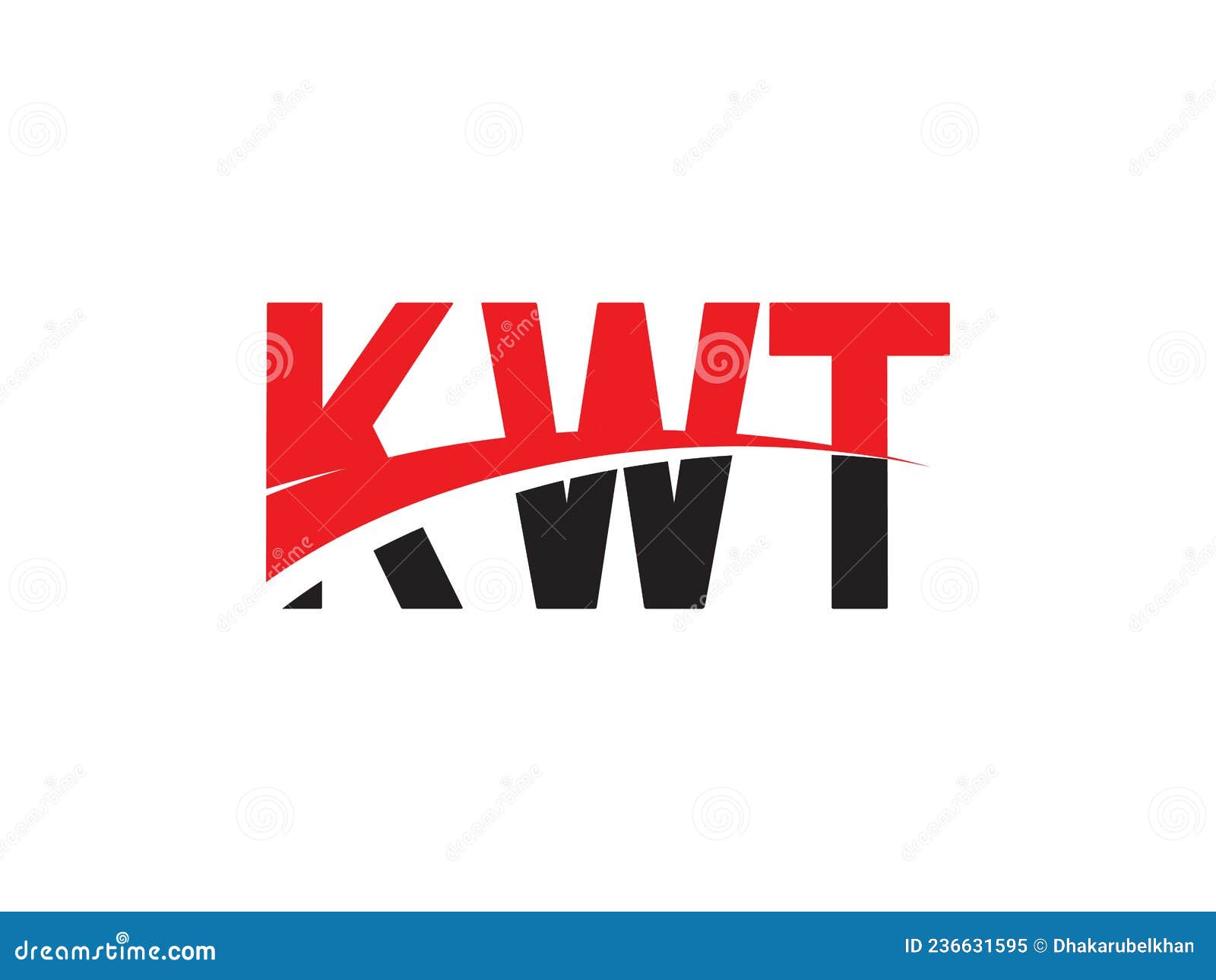 KWT Letter Initial Logo Design Stock Vector - Illustration of corporate ...