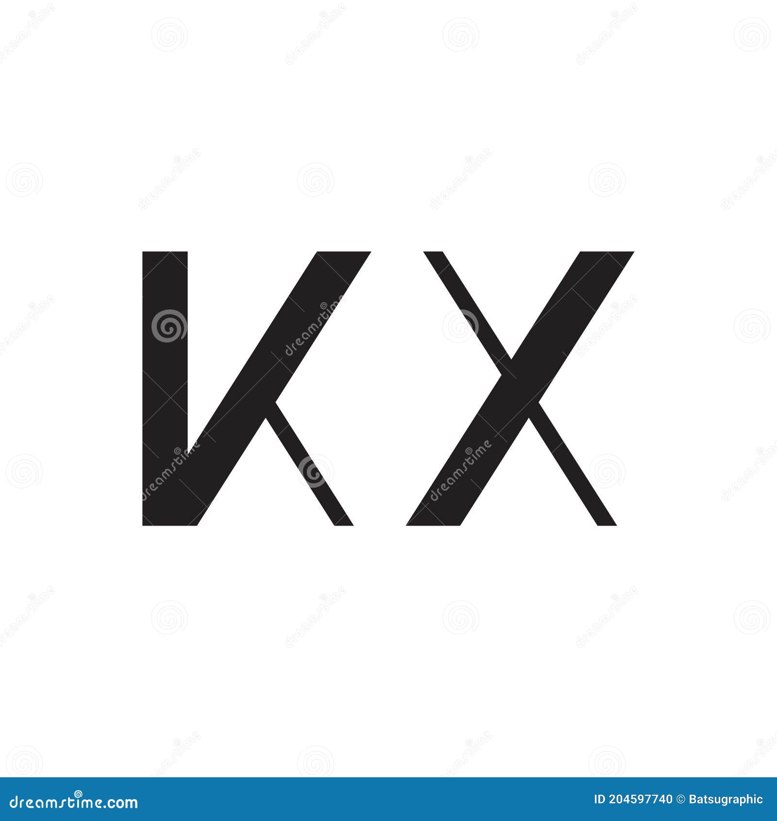 Kx Initial Letter Vector Logo Icon Stock Vector - Illustration of ...