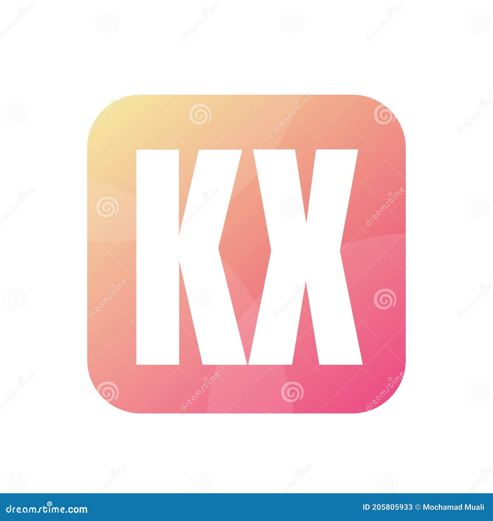 KX Letter Logo Design with Simple Style Stock Vector - Illustration of ...