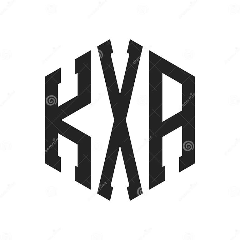 KXA Logo Design. Initial Letter KXA Monogram Logo Using Hexagon Shape ...