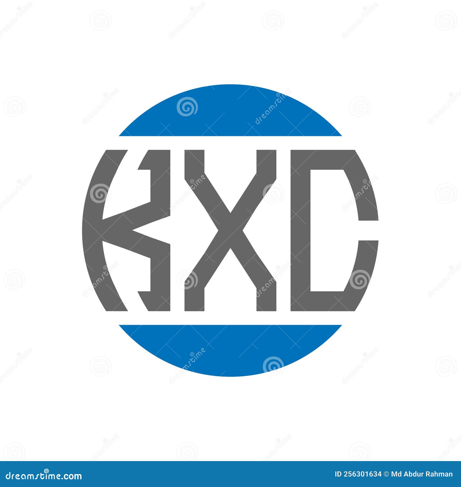 KXC Letter Logo Design on White Background. KXC Creative Initials ...