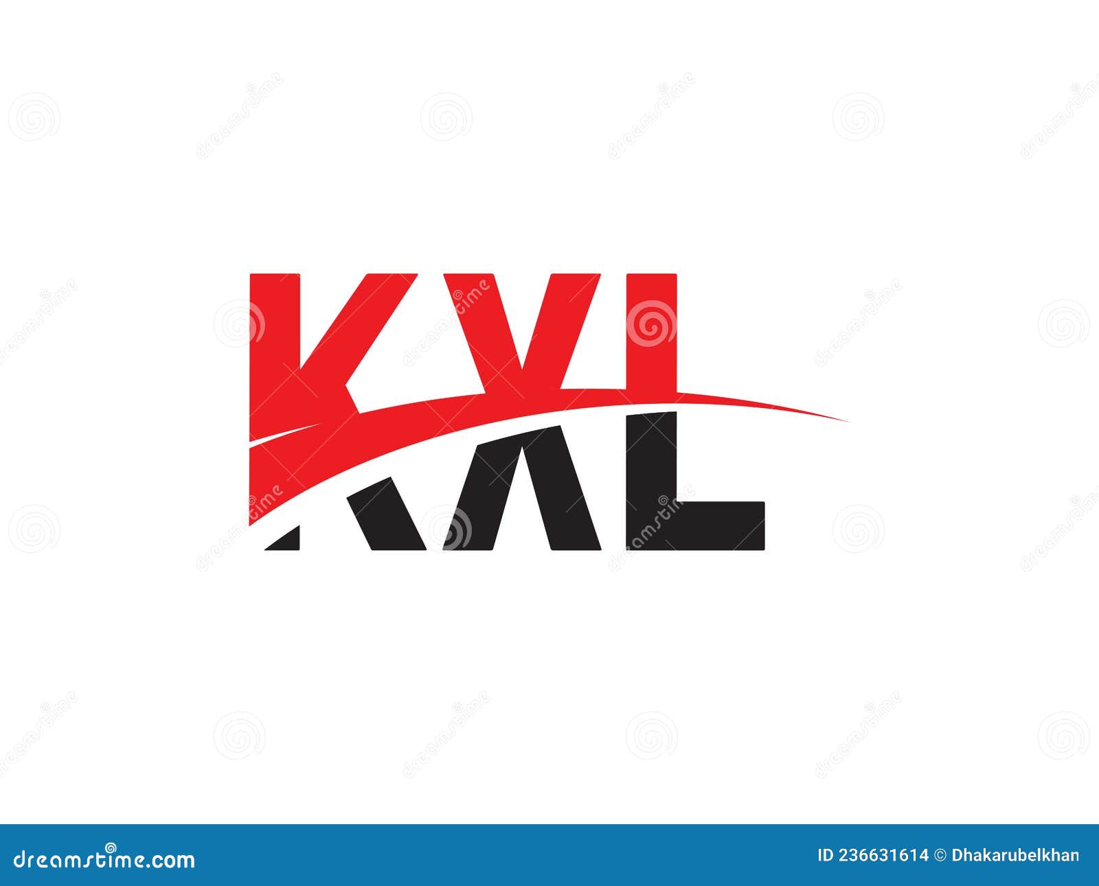 KXl Letter Initial Logo Design Stock Vector - Illustration of marketing ...