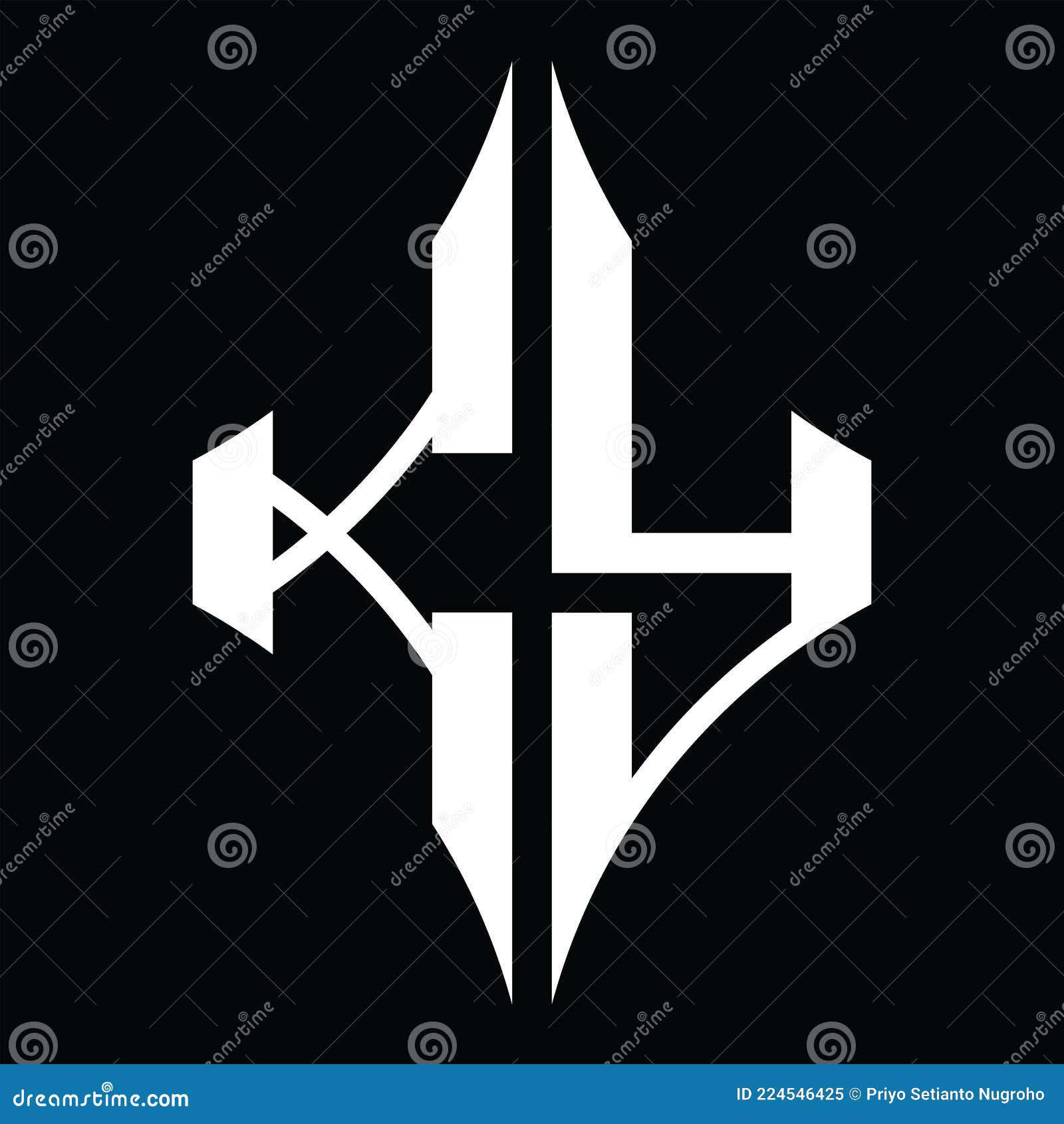 KY Logo Monogram with Diamond Shape Design Template Stock Vector ...