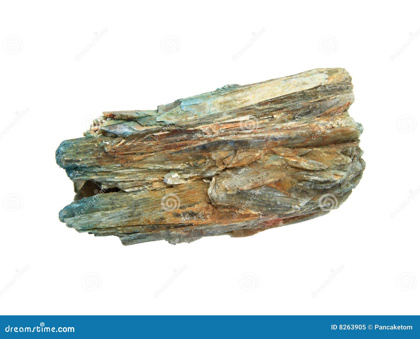 Kyanite mineral sample stock image. Image of blue, crystalline - 8263905