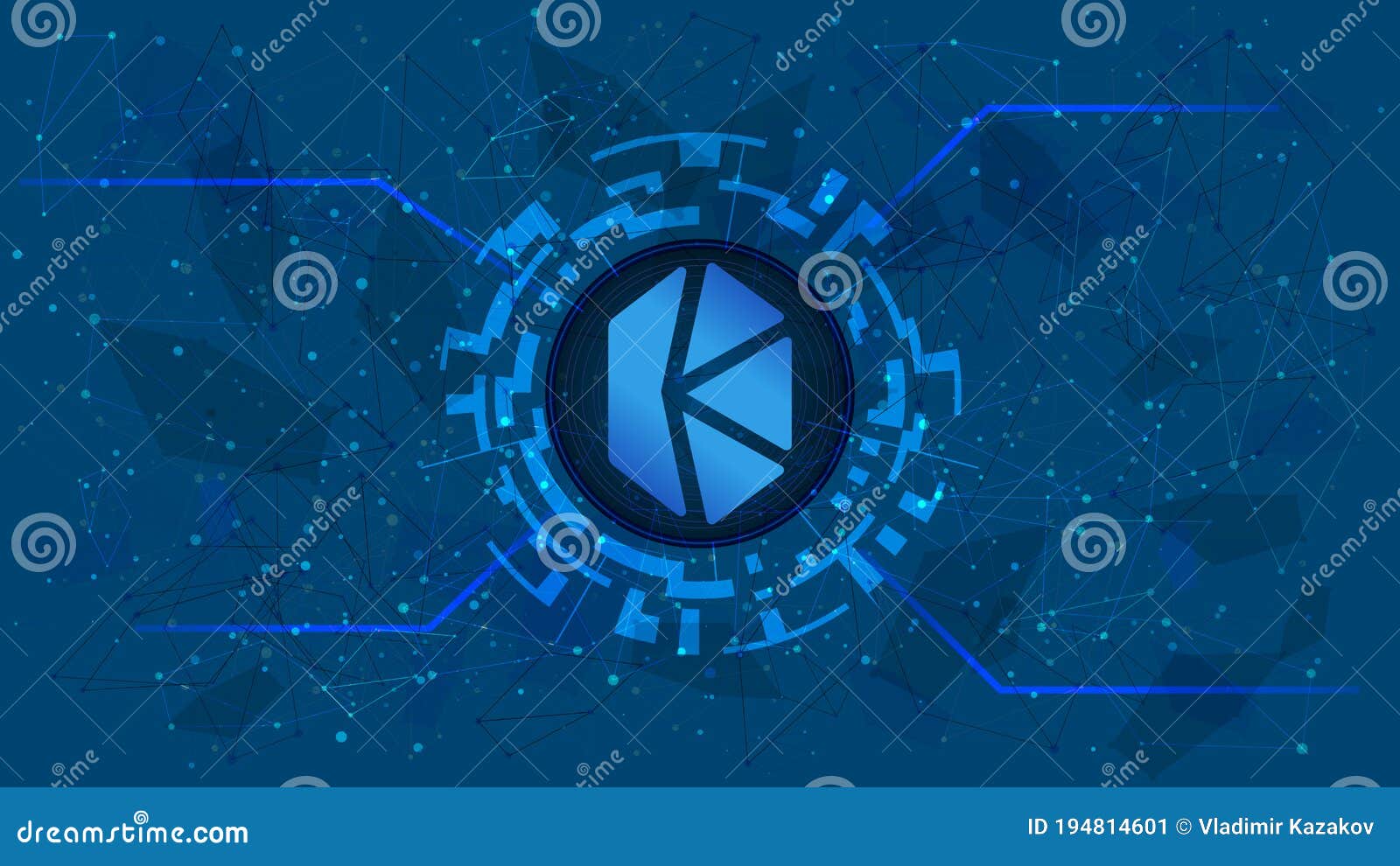 Kyber Network KNC Isometric Token Symbol Of The DeFi Project In Digital ...