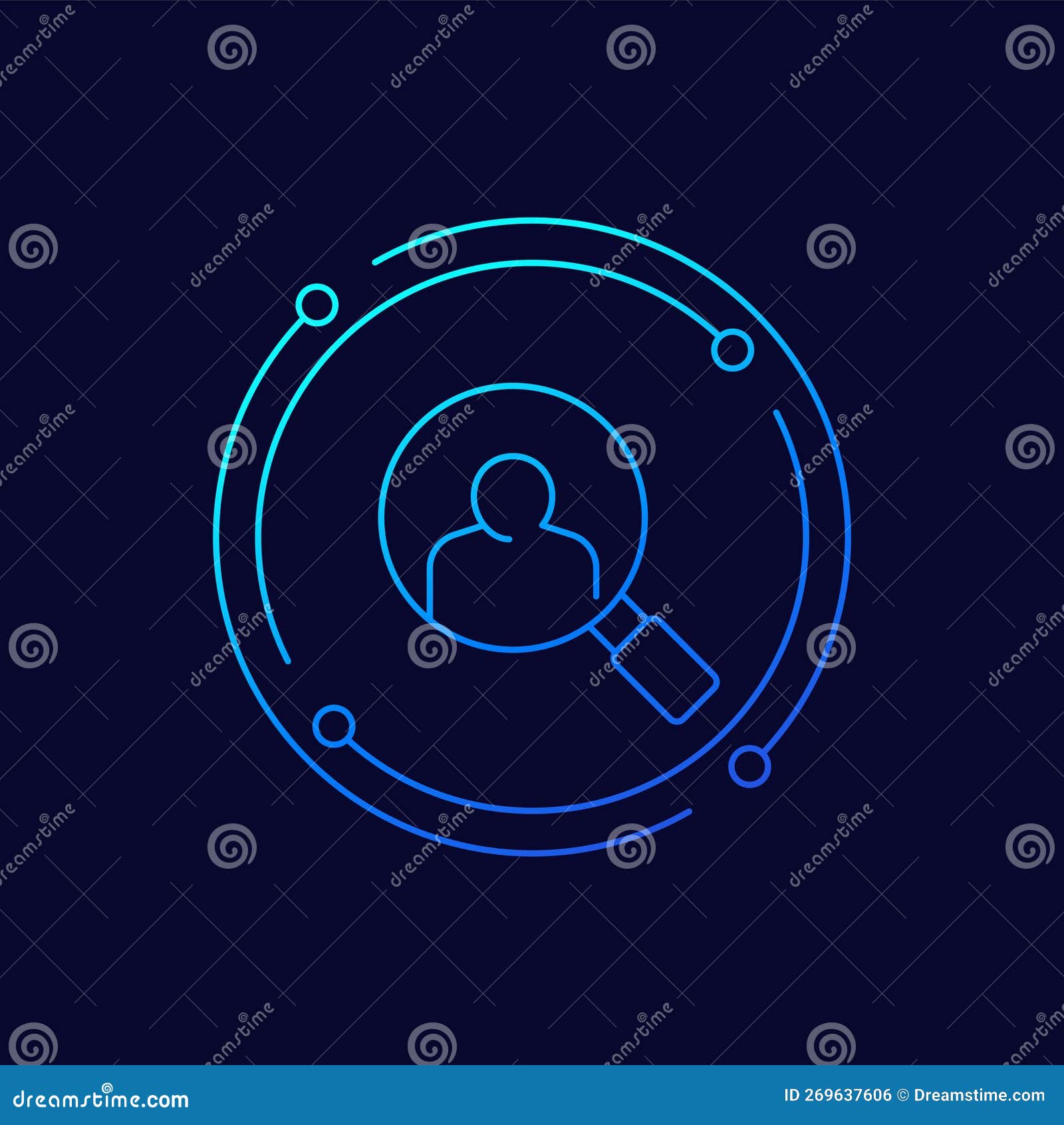 KYC Icon, Know Your Customer, Linear Design Vector Illustration ... KYC Icon, Know Your Customer, Linear Design Vector Illustration ...