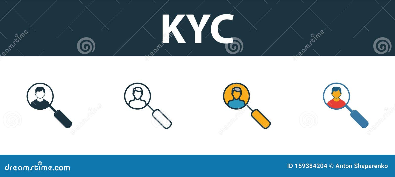 Kyc Icon Set. Premium Symbol in Different Styles from Fintech ... Kyc Icon Set. Premium Symbol in Different Styles from Fintech ...