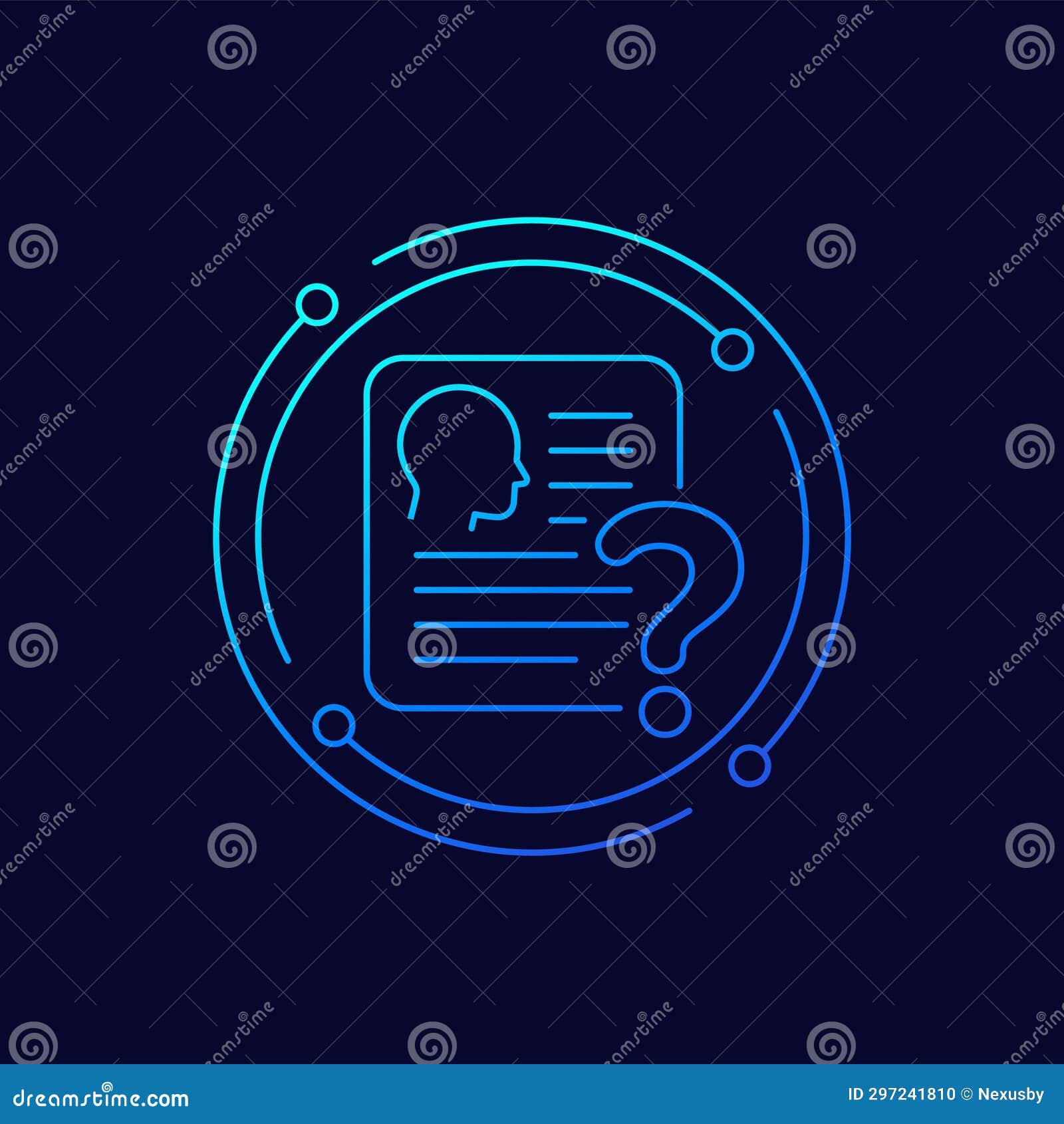 KYC, Verify Identity Icon, Know Your Customer Stock Illustration ...