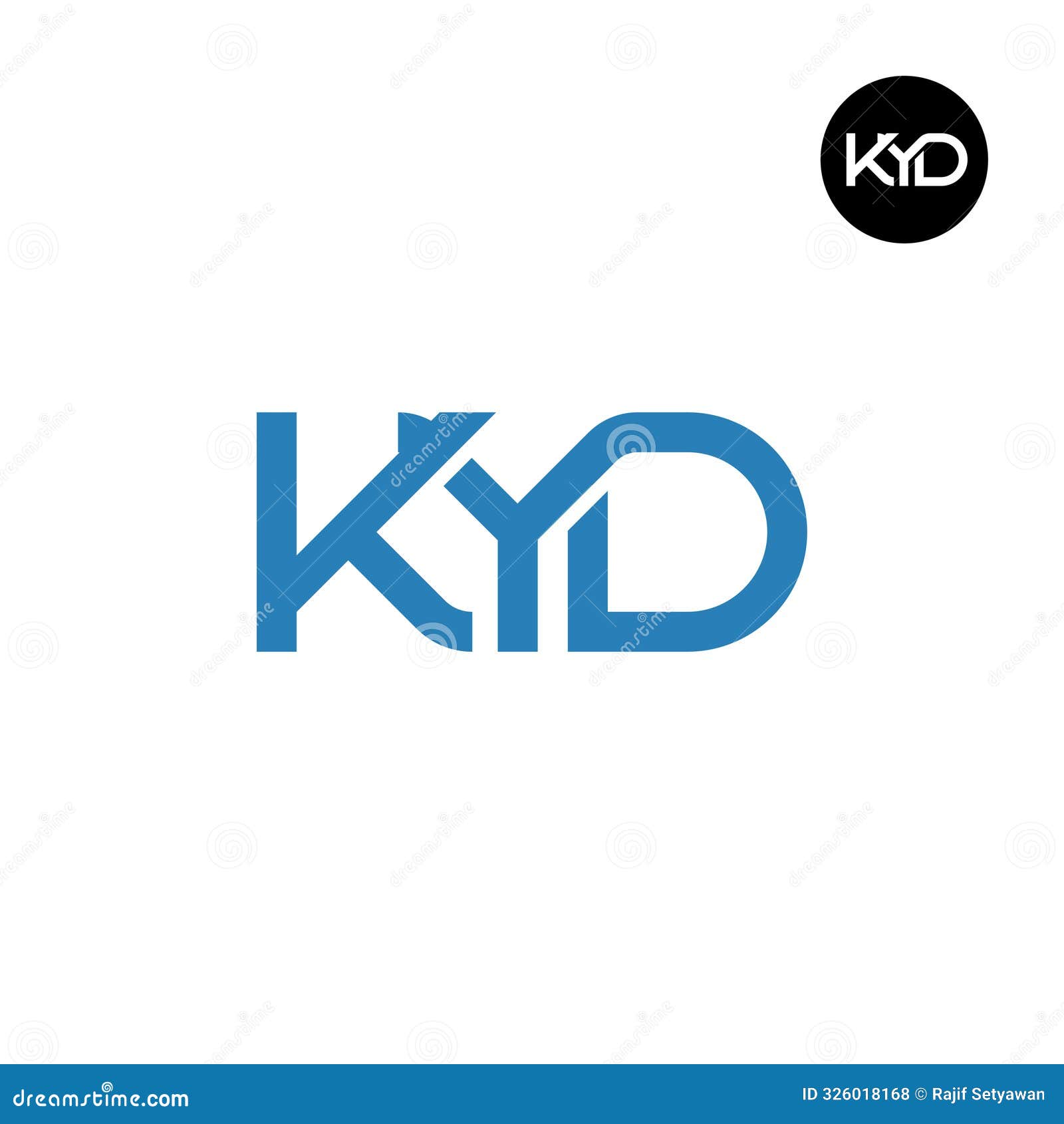 KYD Logo Letter Monogram Design Stock Vector - Illustration of design ...