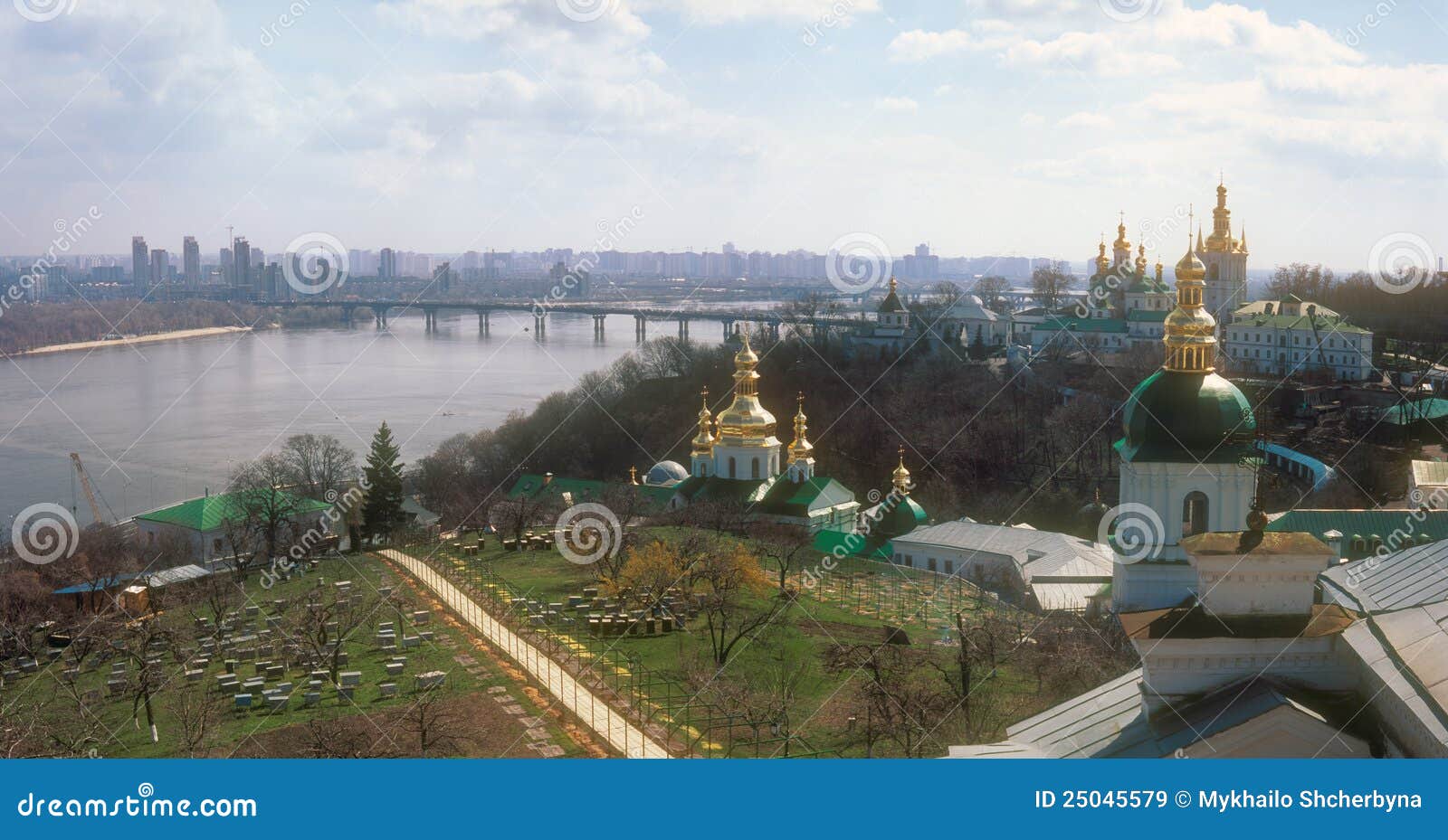 Kyiv panorama. stock image. Image of apiary, district - 25045579