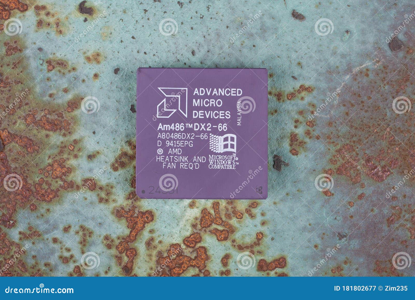 KYIV, UKRAINE - April 22, 2020. AMD 486DX2-66 Processor Editorial ...