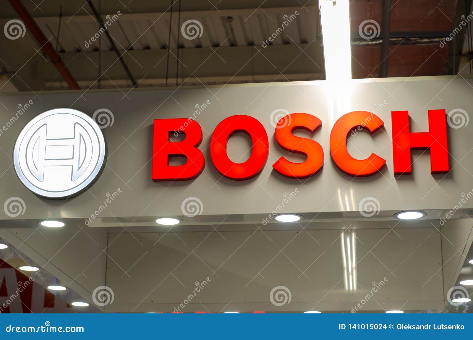Kyiv, Ukraine - April 9, 2018: Bosch Signboard Editorial Stock Image ...