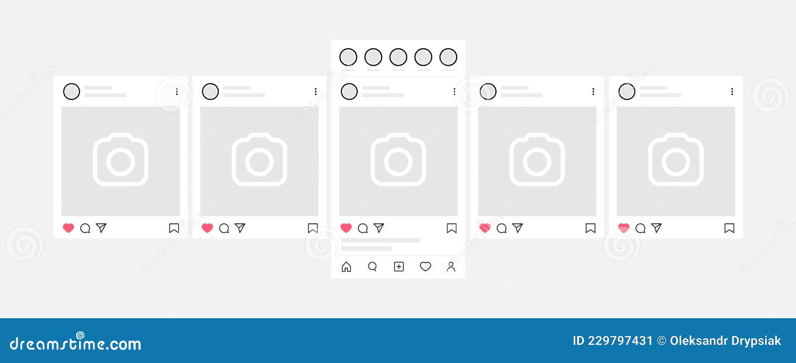 Instagram Mockup. Interface Template On Apple IPhone. Screen Interface ... Instagram Mockup. Interface Template On Apple IPhone. Screen Interface ...